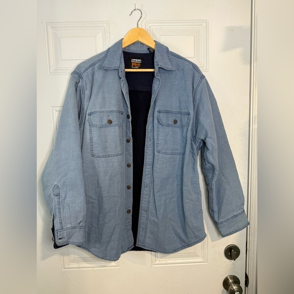 Timberland | Jackets & Coats | Timberland Blue Lightweight Shirt Jacket ...